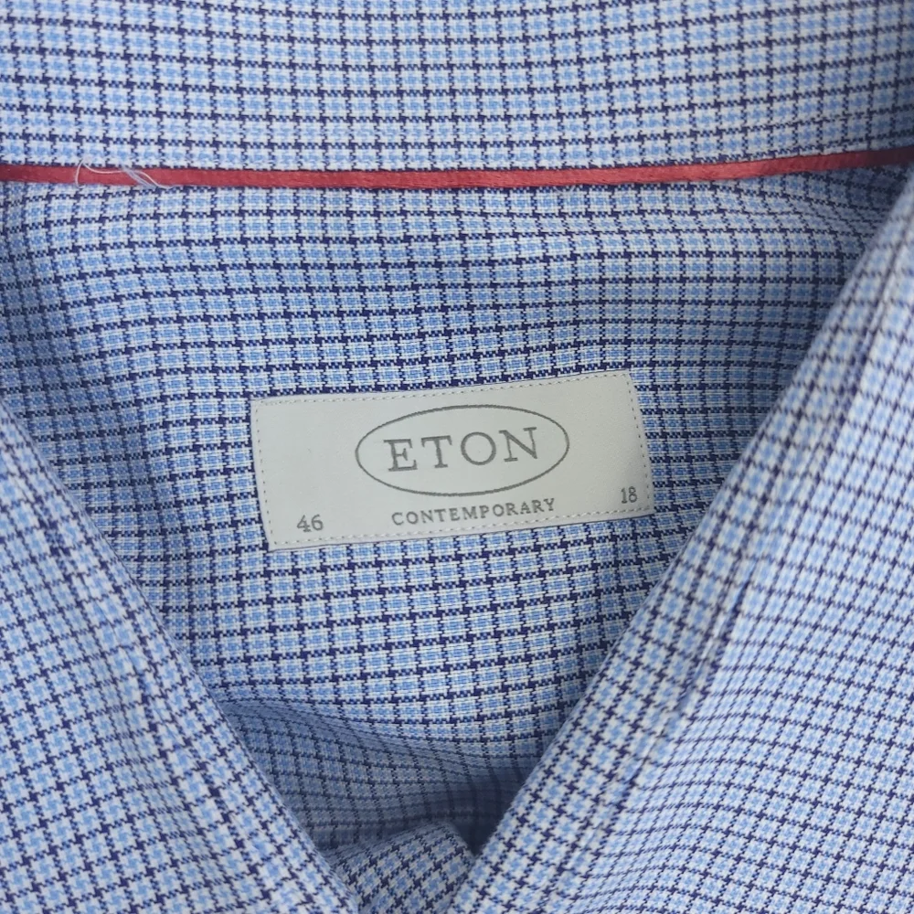 Eton | Shirts | Eton Contemporary Mens Slim Spread Collar Dress Shirt ...